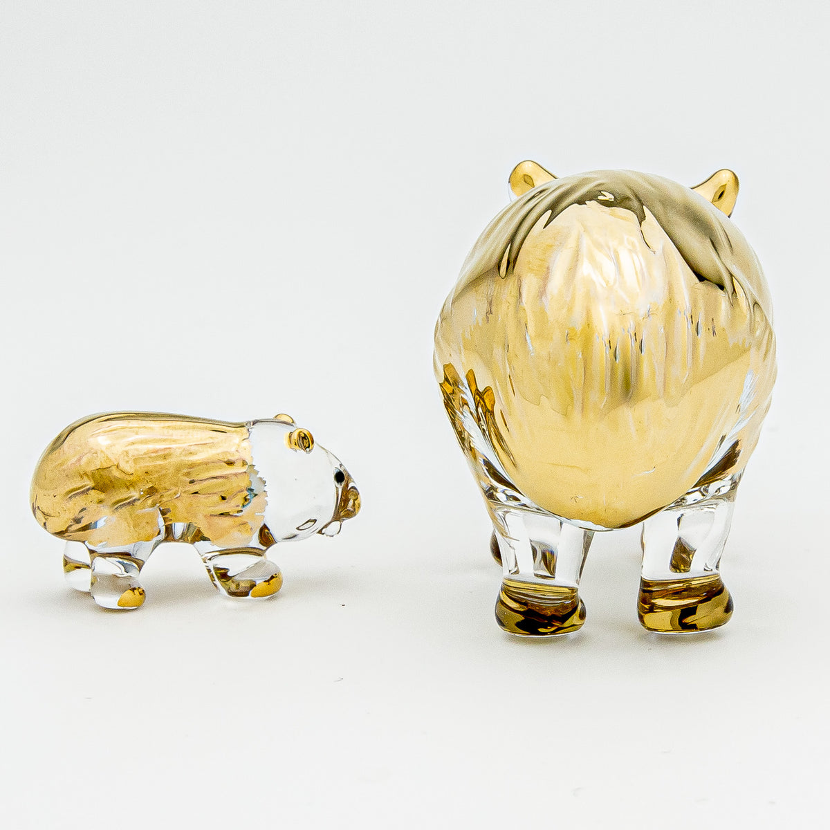 Gold + Glass - Wombat and baby – Webb Arts