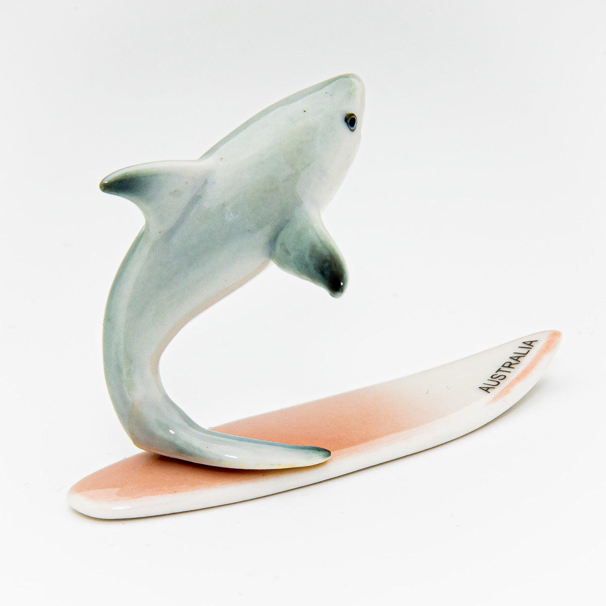 Porcelain Ceramic - Surfing Shark – Webb Arts